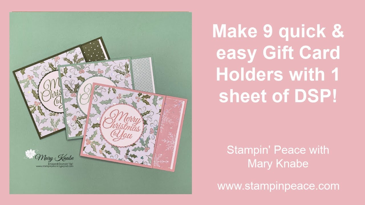 9 Quick & Easy Gift Card Holders