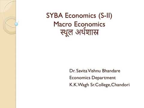Nature and Scope of Macro Economics in Marathi