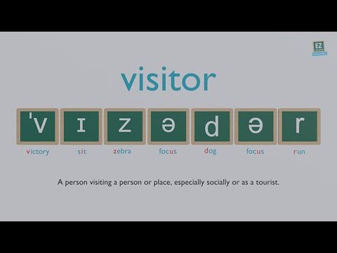 How to pronounce visitor ?