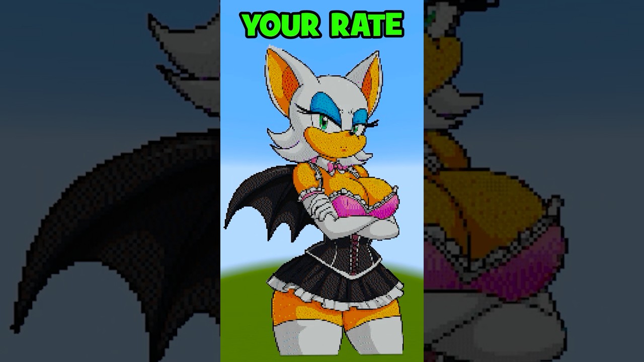 THE BEST SONIC CHARACTERS PIXEL ART #minecraft