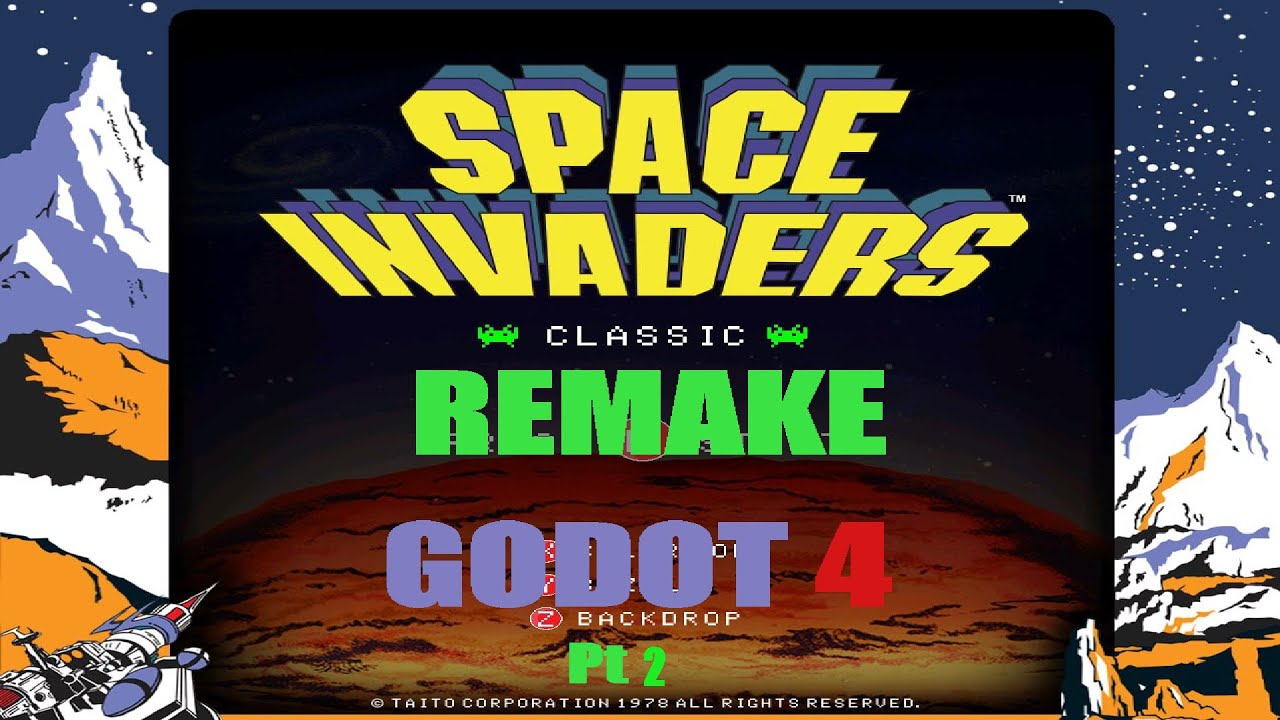 Space Invaders remake Pt2 Animations and sound. #arcade #arcadegames #godot4 #pixelart