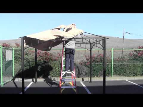How to install a canopy for the Target Madaga Gazebo