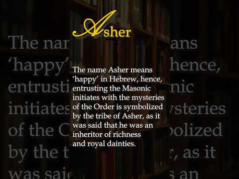 Asher - Masonic Dictionary #shorts