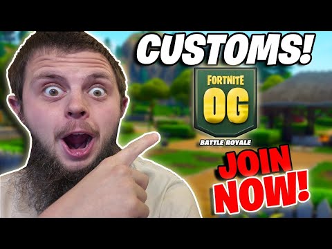 FORTNITE OG & RELOAD CUSTOMS NEW MAP LIVE! EU (Solo, Duos, Squads)