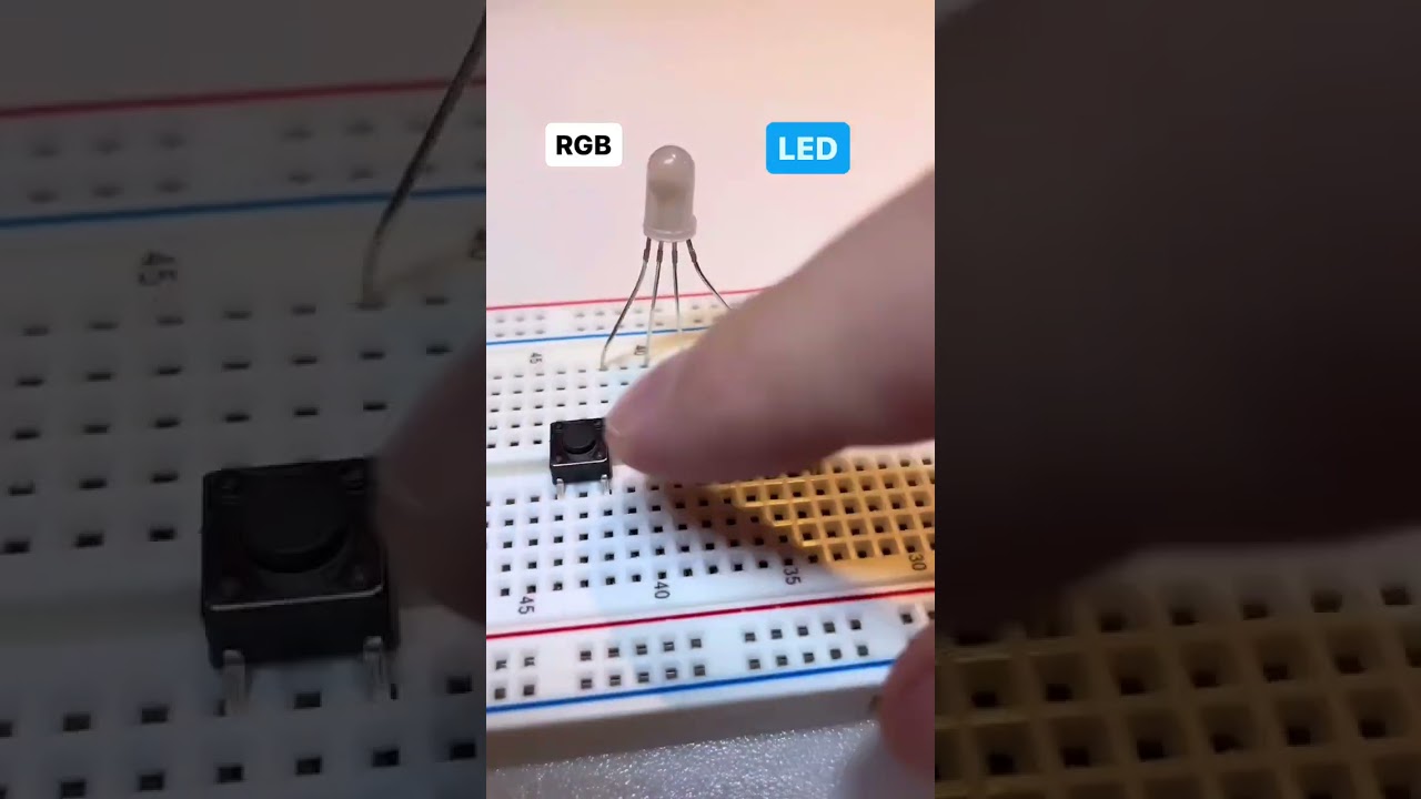 RGB light and push button