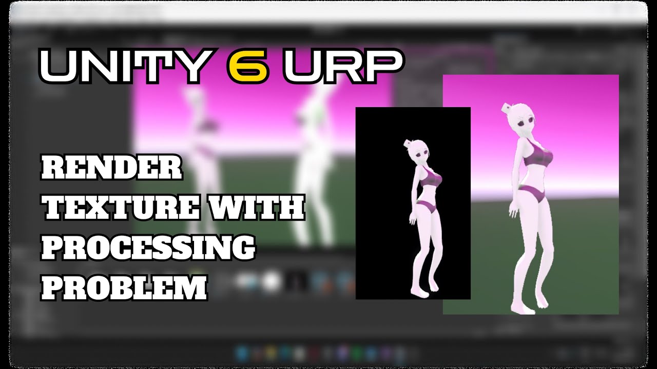 UNITY 6 Render Texture Transparent with Post Processing Problem [SOLVED]