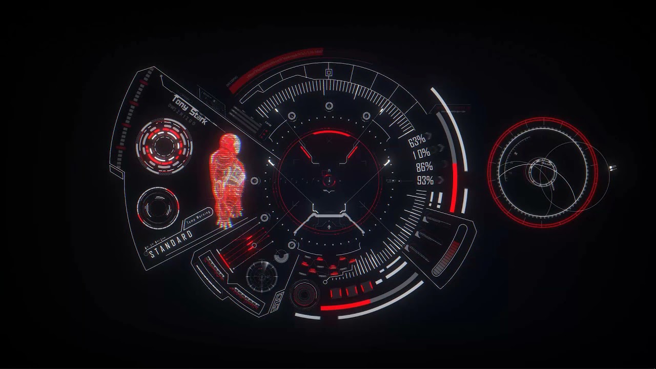IRON MAN HUD LIVE WALLPAPER || WALLPAPER ENGINE