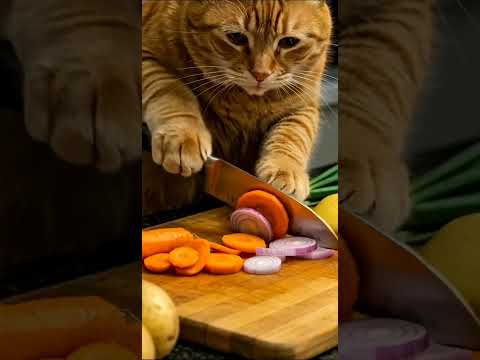 This isnโt just a catโฆ itโs an AI with one mission: GET. THE. FOOD. ๐ค๐พ๐ฒ#brainrot #viralshorts #meme