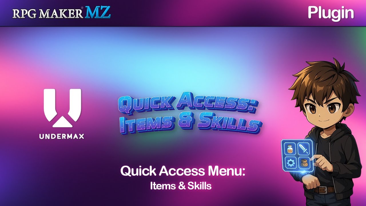 RPG MAKER MZ Plugin: Quick Access: Items & Skills
