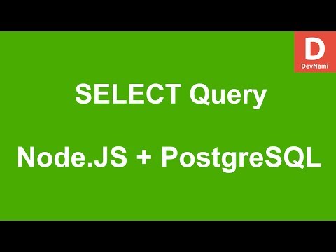 Learn Node JS How to SELECT query in PostgreSQL Database - Mind Luster