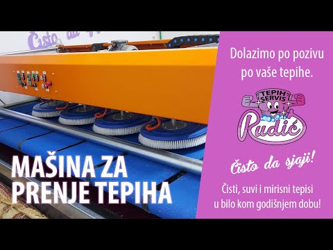 Mašina (robot) za pranje tepiha - Tepih servis Rudić. Pranje tepiha Novi Sad i okolina