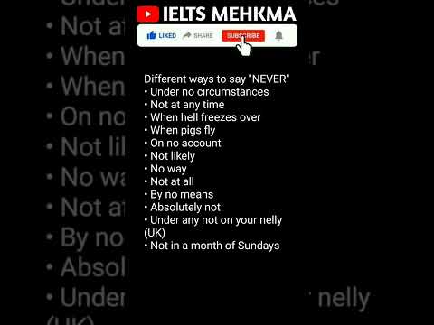 #different#ways#to#say#never#synonyms#of#ridiculous#funny#IeltsMehkma#ielts#vocabulary#shorts#short