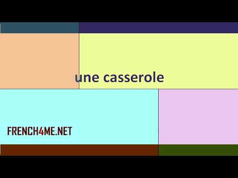 French For Beginners I How to pronounce I une casserole