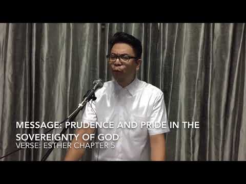 Prudence and Pride in the Sovereignty of God – Christ's Glory Church