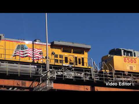 UP Manifest Crew Change at Tex-Mex International Bridge Laredo, TX