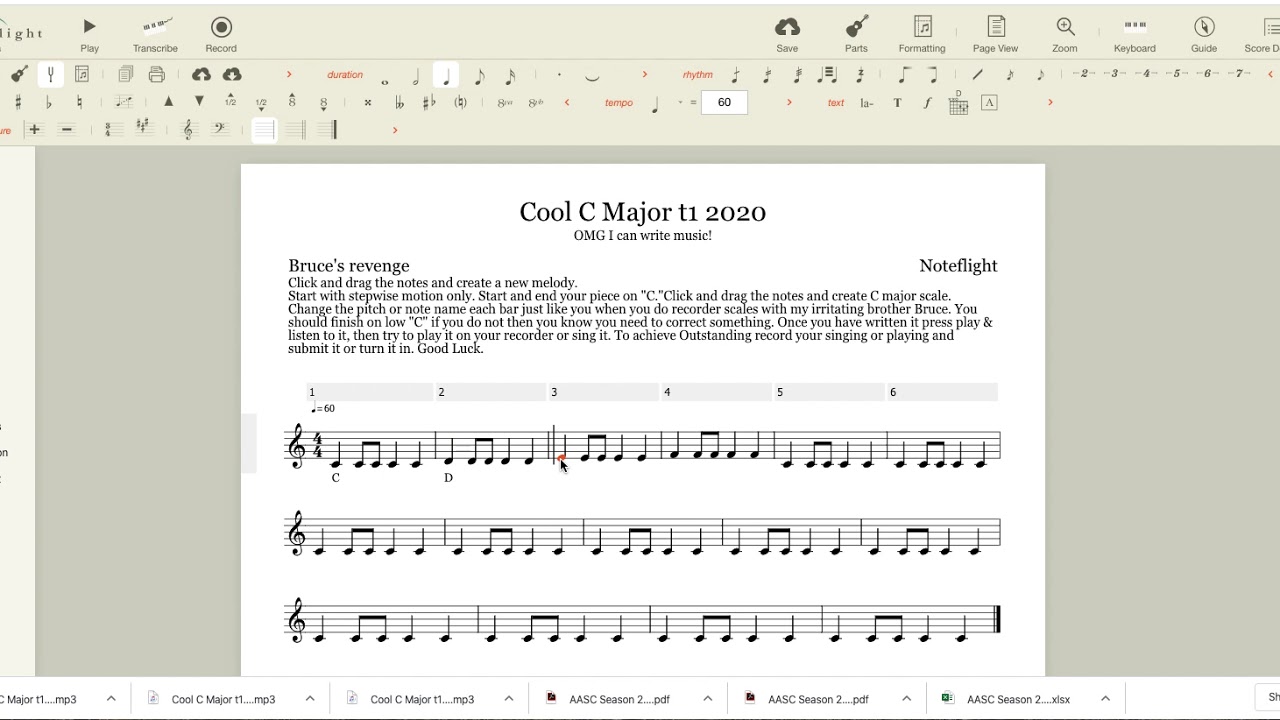 Noteflight How to write music
