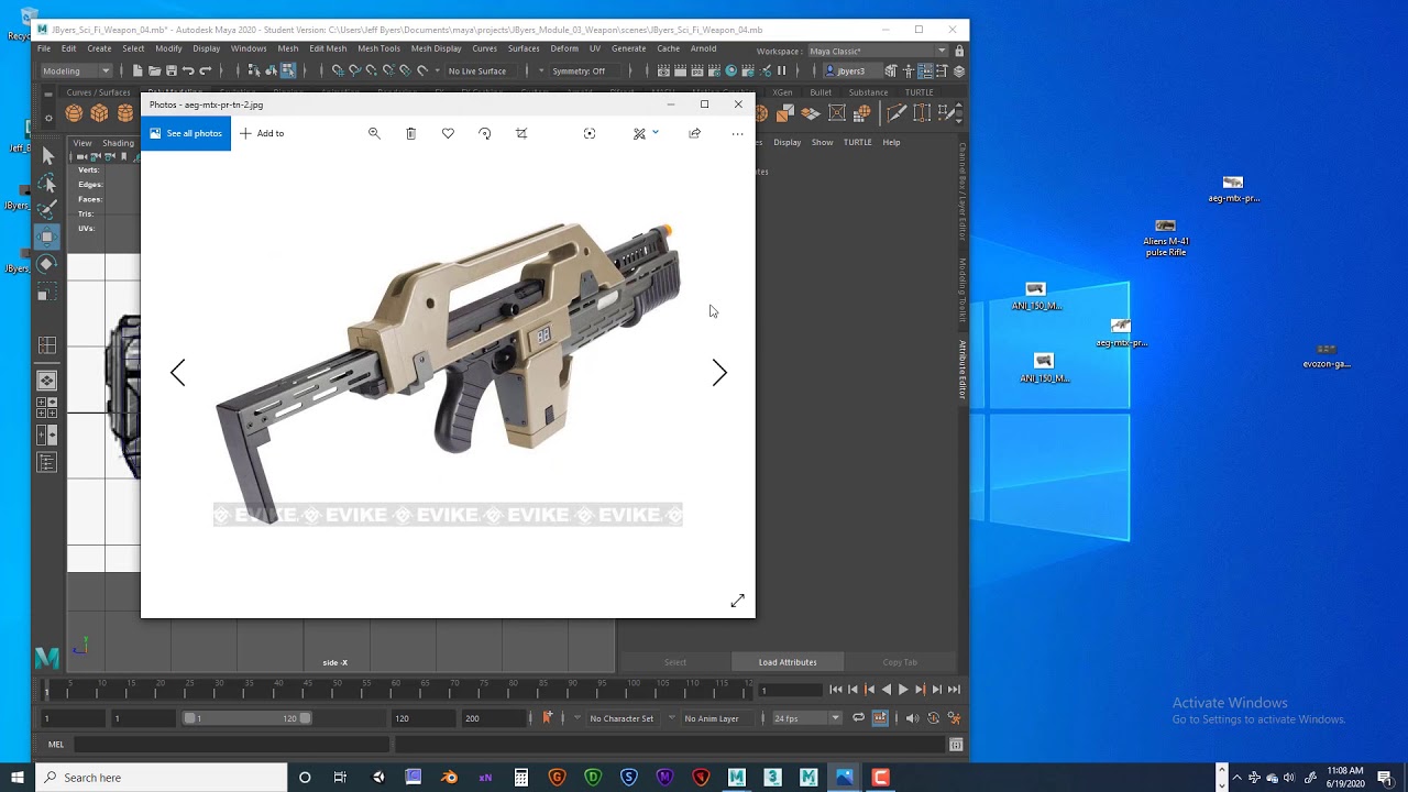 ANI 150 Modeling Sci Fi Weapon Part 02
