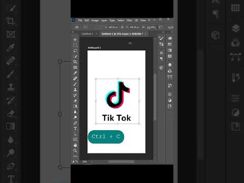 #Tiktok logo in Photoshop #shorts