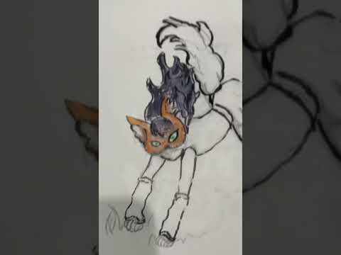 Drawing a therian!🦊#art #therian #drawing