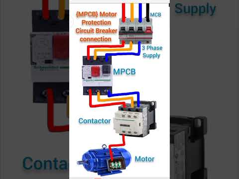 MPCB} Motor Protection Circuit Breaker connection Wiring