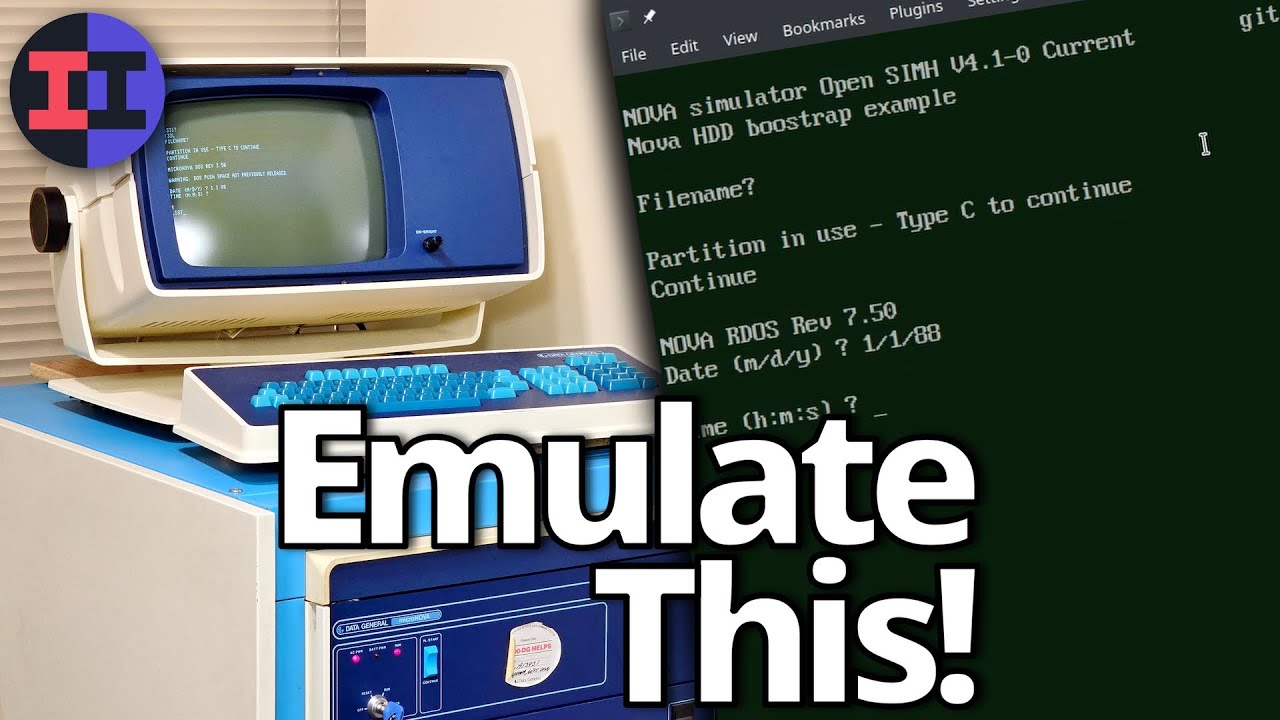 SimH Data General Nova Setup