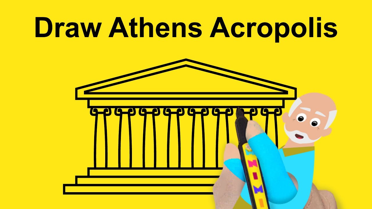 Draw Athens Acropolis