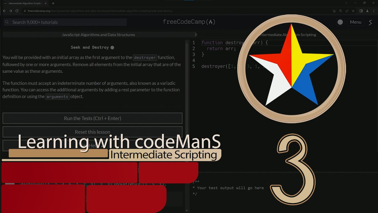 Seek and Destroy | Intermediate Algorithm Scripting | freeCodeCamp