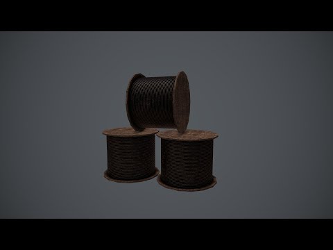 Creating A Wire Bundle Industrial Prop in Autodesk Maya 2019 | Part - 1 : Modeling and Unwrapping