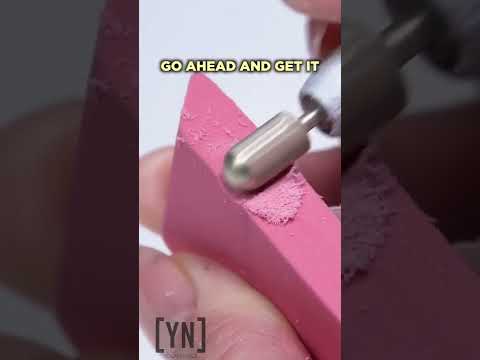 Quick Nail Tips: Using An Eraser To Remove Dust from your Bit, before Disinfecting - #shorts