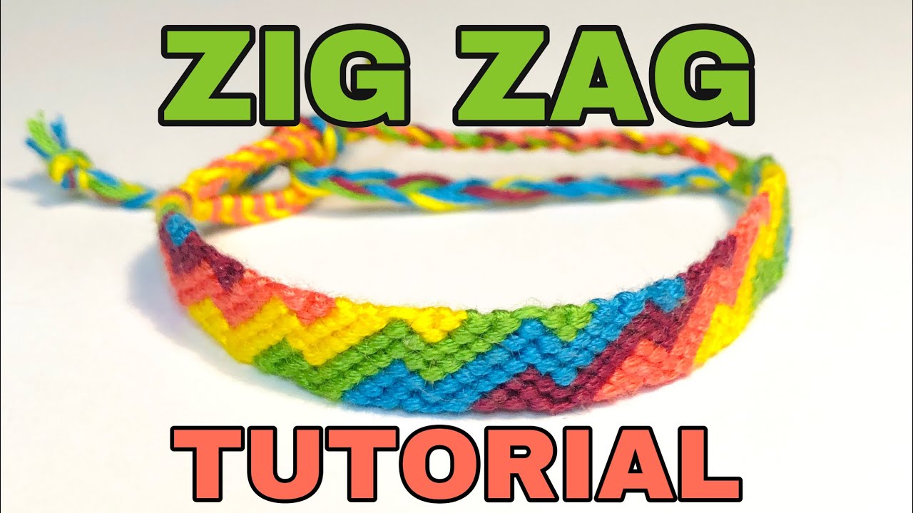 Zig-Zag Friendship Bracelet Tutorial | Alex's Innovations