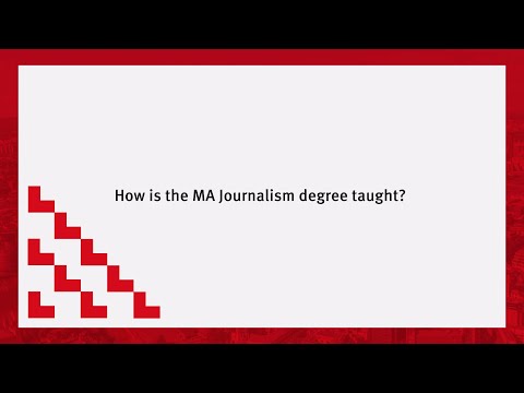 City, University of London: How are the MA Journalism programmes taught?