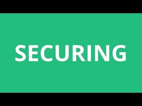 How To Pronounce Securing - Pronunciation Academy