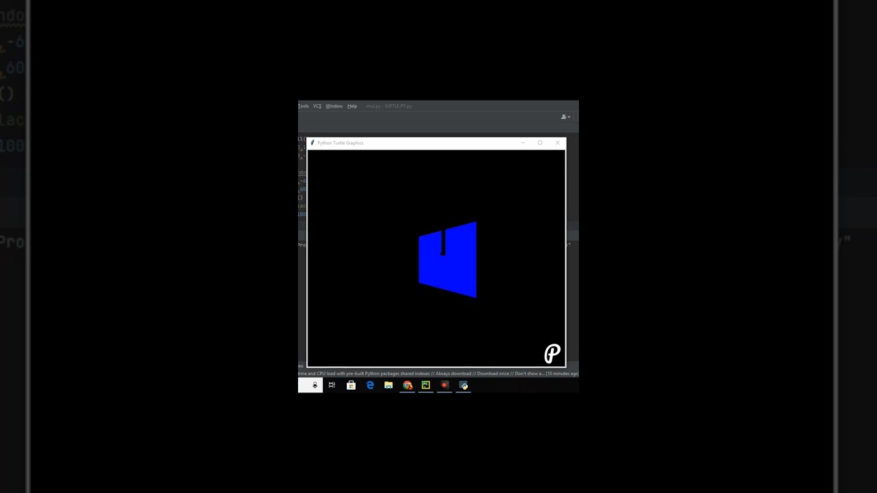 python programming//Windows Logo creation 🖥️🖥️//Turtle//👍👍