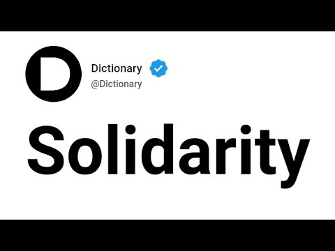 Solidarity Meaning In English