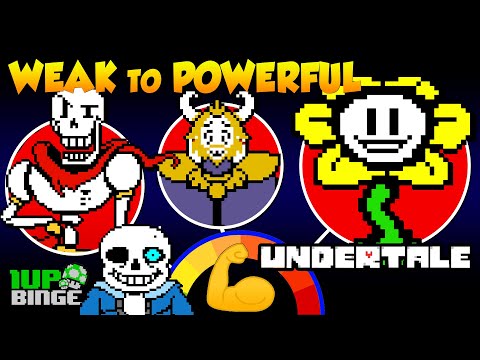 UNDERTALE Characters: Weak to Powerful πͺπ