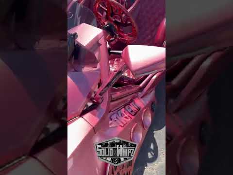 SLINGSHOT ON ROSE GOLD RUCCIS WITH MATCHING STEERING WHEEL #slingshot #polaris #shorts #shortsvideo