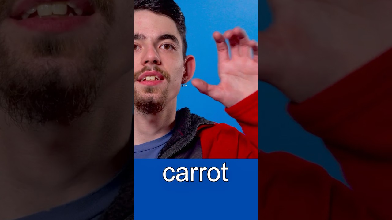 ASL sign for Carrot #learnsignlanguage #signlanguage #aslclass