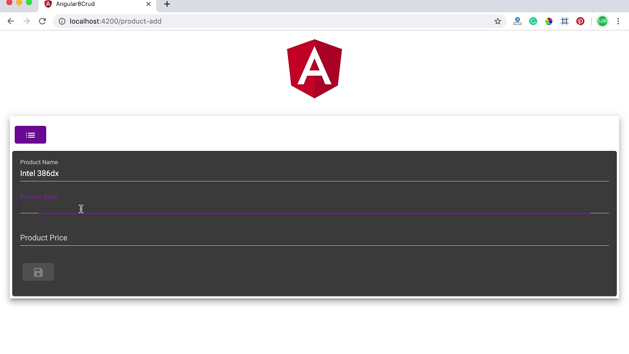 Angular 8 Tutorial: Learn to Build Angular 8 CRUD Web App Demo + Article + Source code