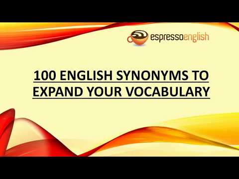 100 Synonyms to Expand Your English Vocabulary YouTube 720p