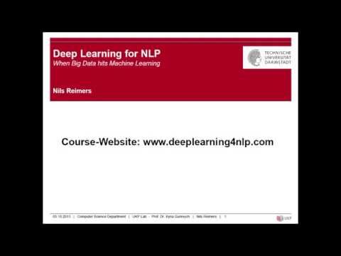 Deep Learning for NLP - Lecture 1