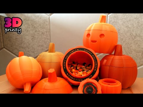 Twist Lock Pumpkin with Evil Grin by 3d-printy - Thingiverse