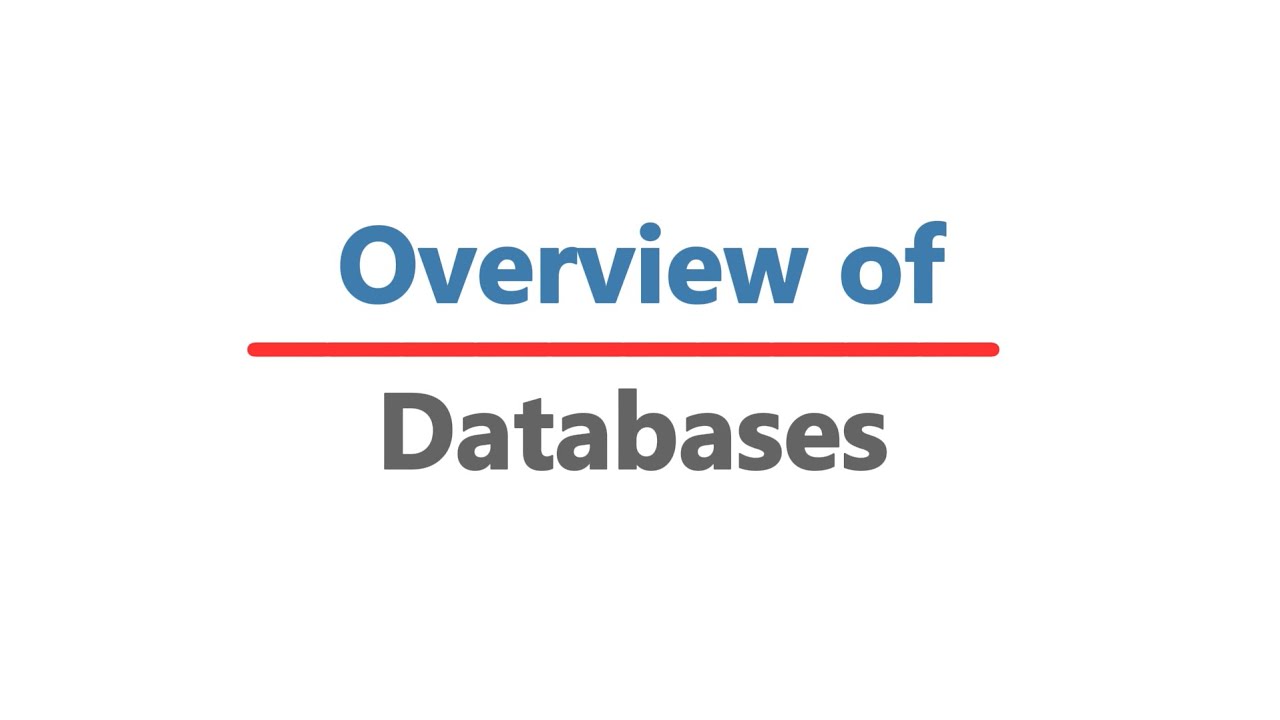 Introduction to Databases #learningprogramming #database