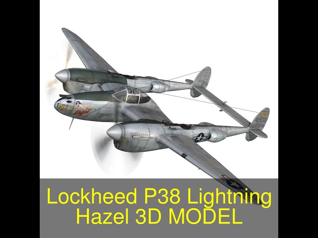 Lockheed P-38 Lightning - Hazel 3D Model - FlatPyramid