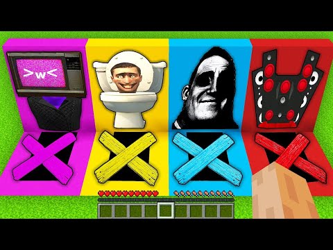 SURVIVAL IN BASEMENT SKIBIDI TOILET TV WOMAN TITAN SPEAKERMAN TV MAN in Minecraft #269