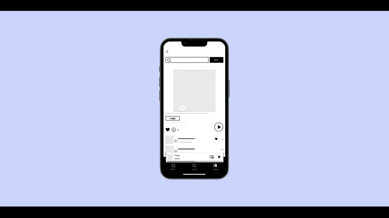SPOTIFY MOBILE WIREFRAME