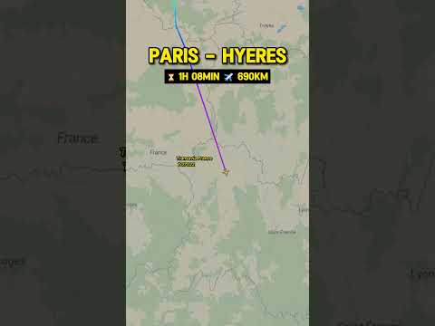 Transavia France Flight TO7022 from Paris (ORY) to Hyeres (TLN) #airplane #flight #aviation #airport