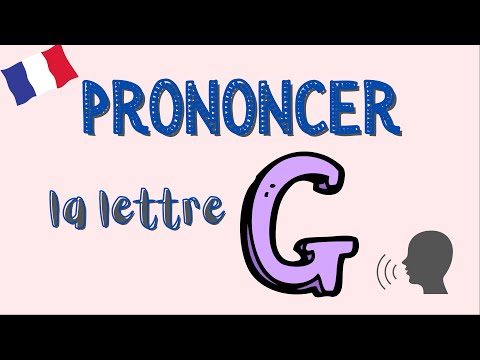 How to pronounce the letter G in French | Easy French pronunciation for beginners