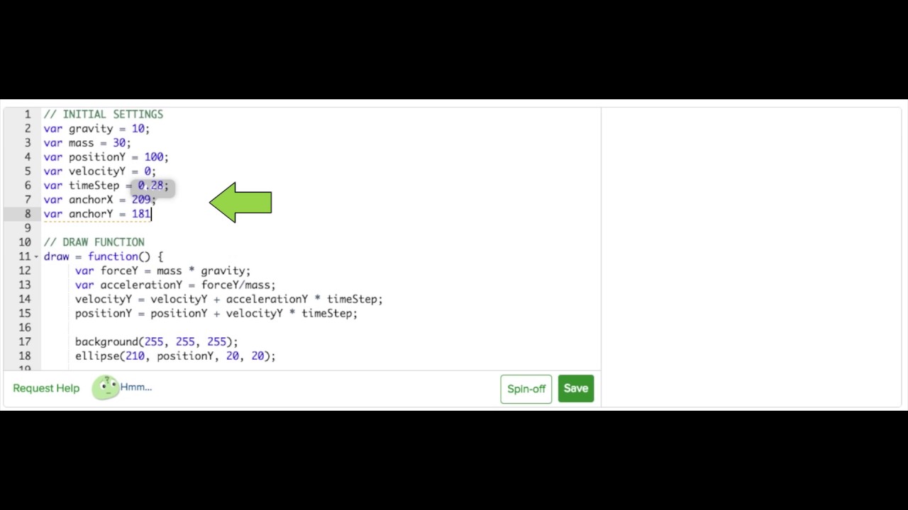 1D spring-mass system | Simulation | Computer Animation | Khan Academy