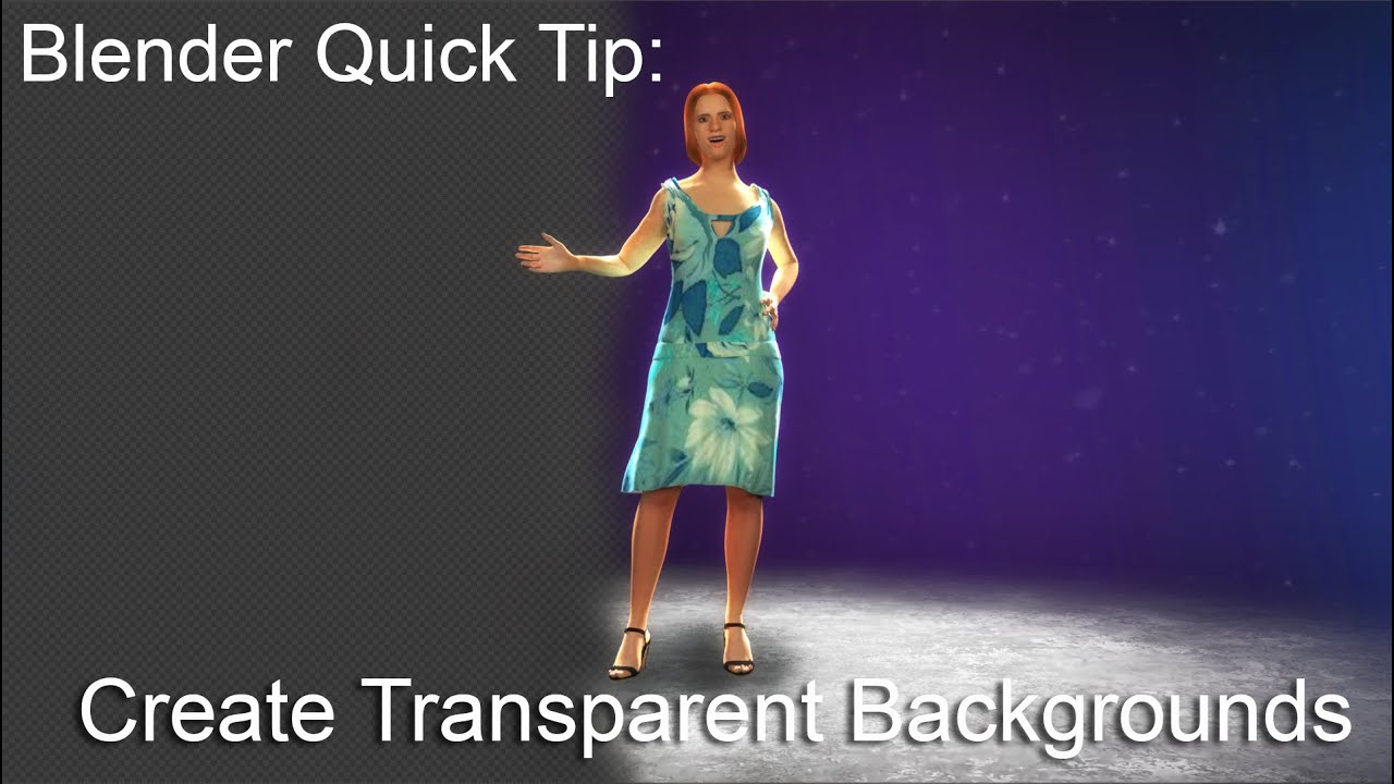 Blender Quick Tip: How to create transparent backgrounds