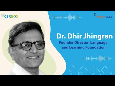 Education Leader Series | Dr. Dhir Jhingran, Founder Director, Language ...